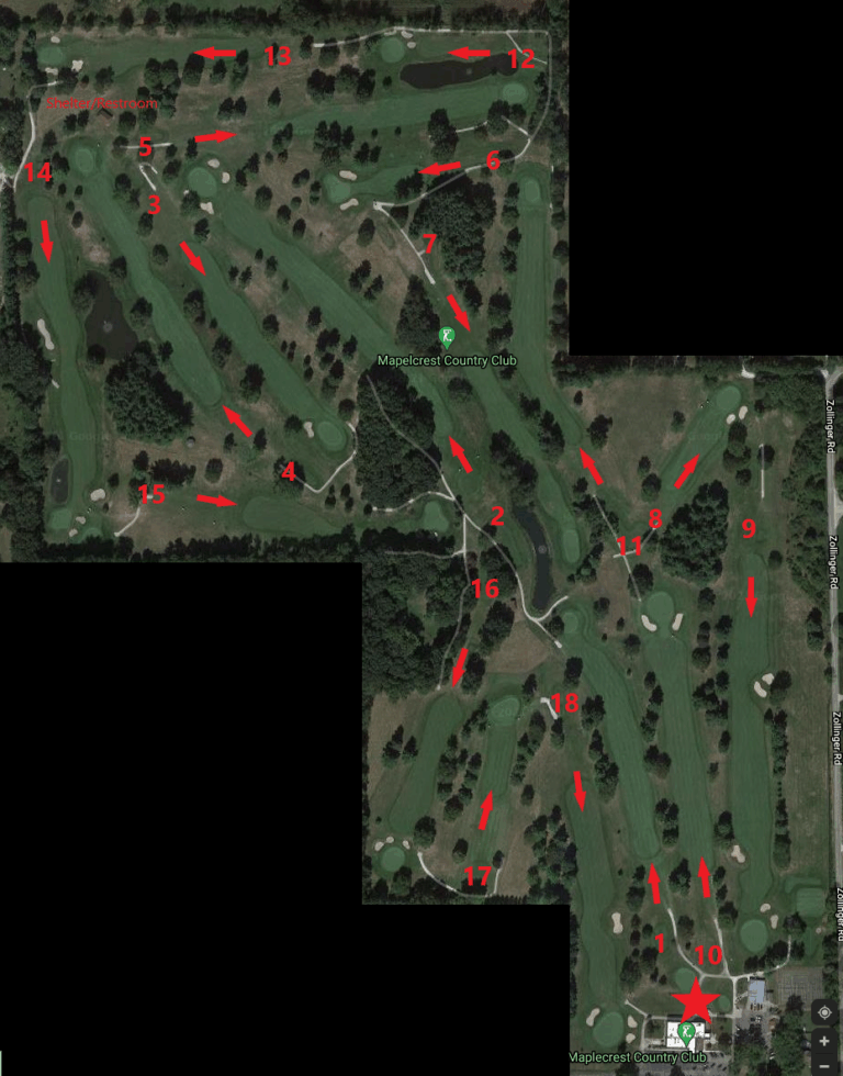 Course Map - Maplecrest Country Club